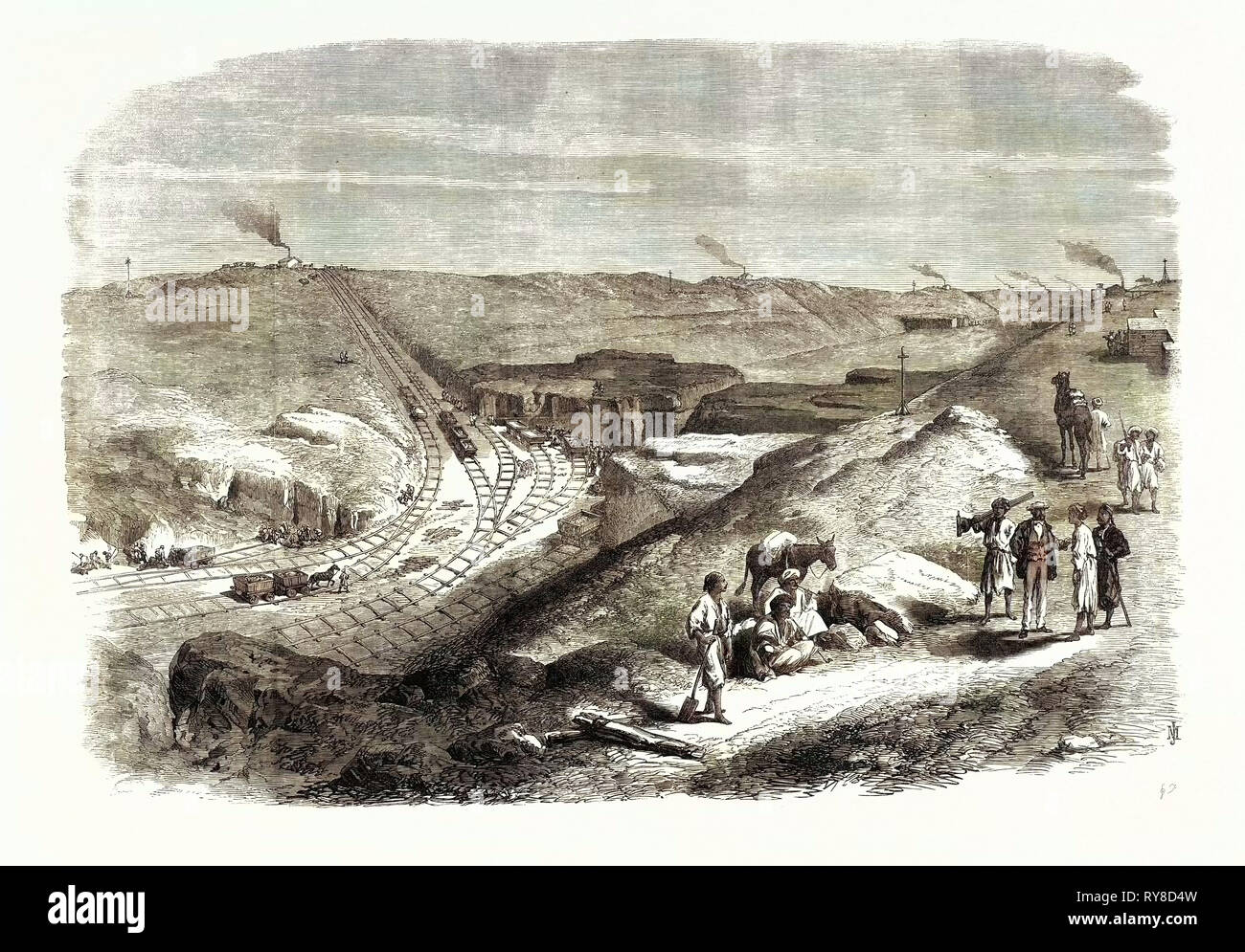 The Isthmus of Suez Maritime Canal: The Cutting Near Chalouf 1869 Stock ... The Isthmus of Suez Maritime Canal: The Cutting Near Chalouf 1869 Stock ...