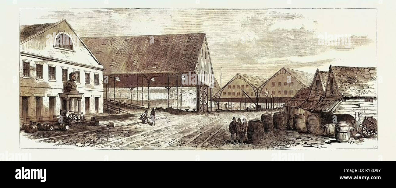 Deptford Dockyard 1869 Stock Photo - Alamy