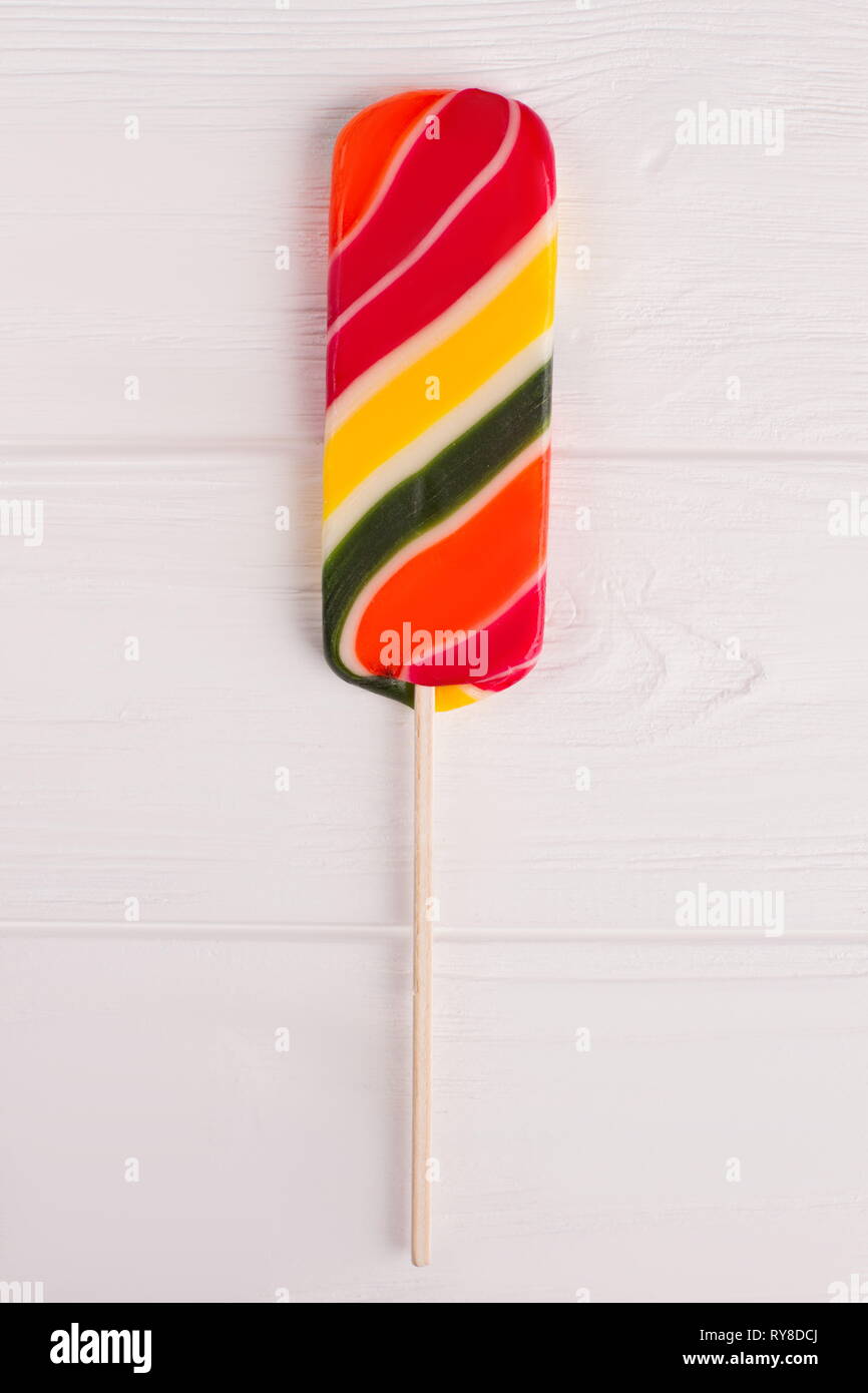 Ice cream shape candy lollipop Stock Photo - Alamy
