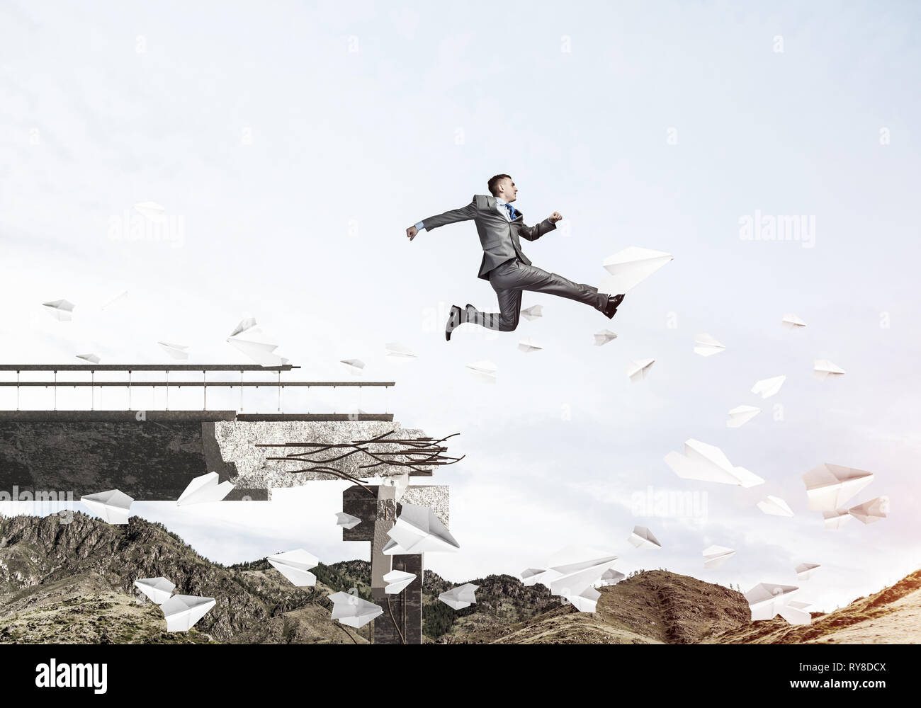 Problems and difficulties overcoming concept Stock Photo - Alamy