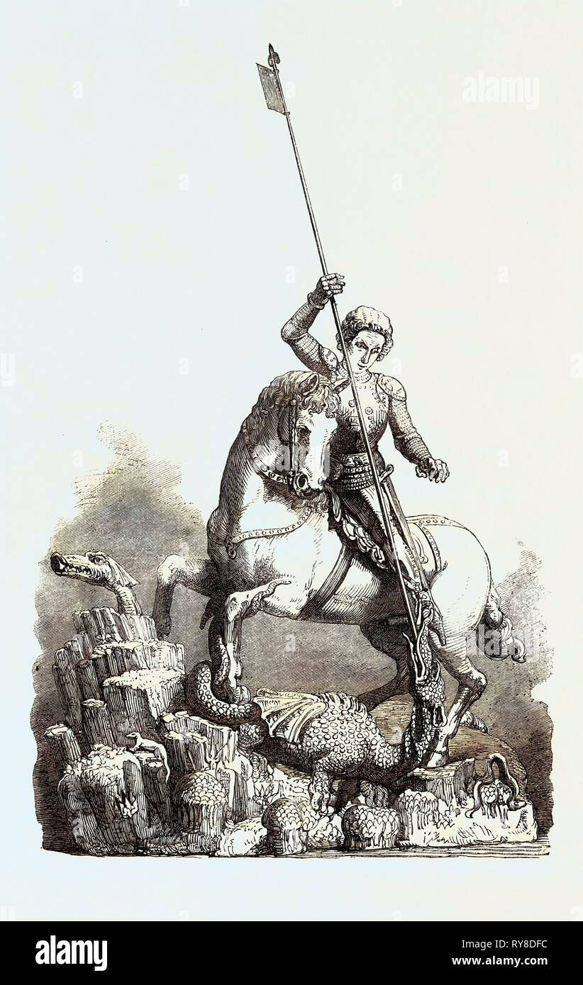 St george slaying dragon hi-res stock photography and images - Alamy