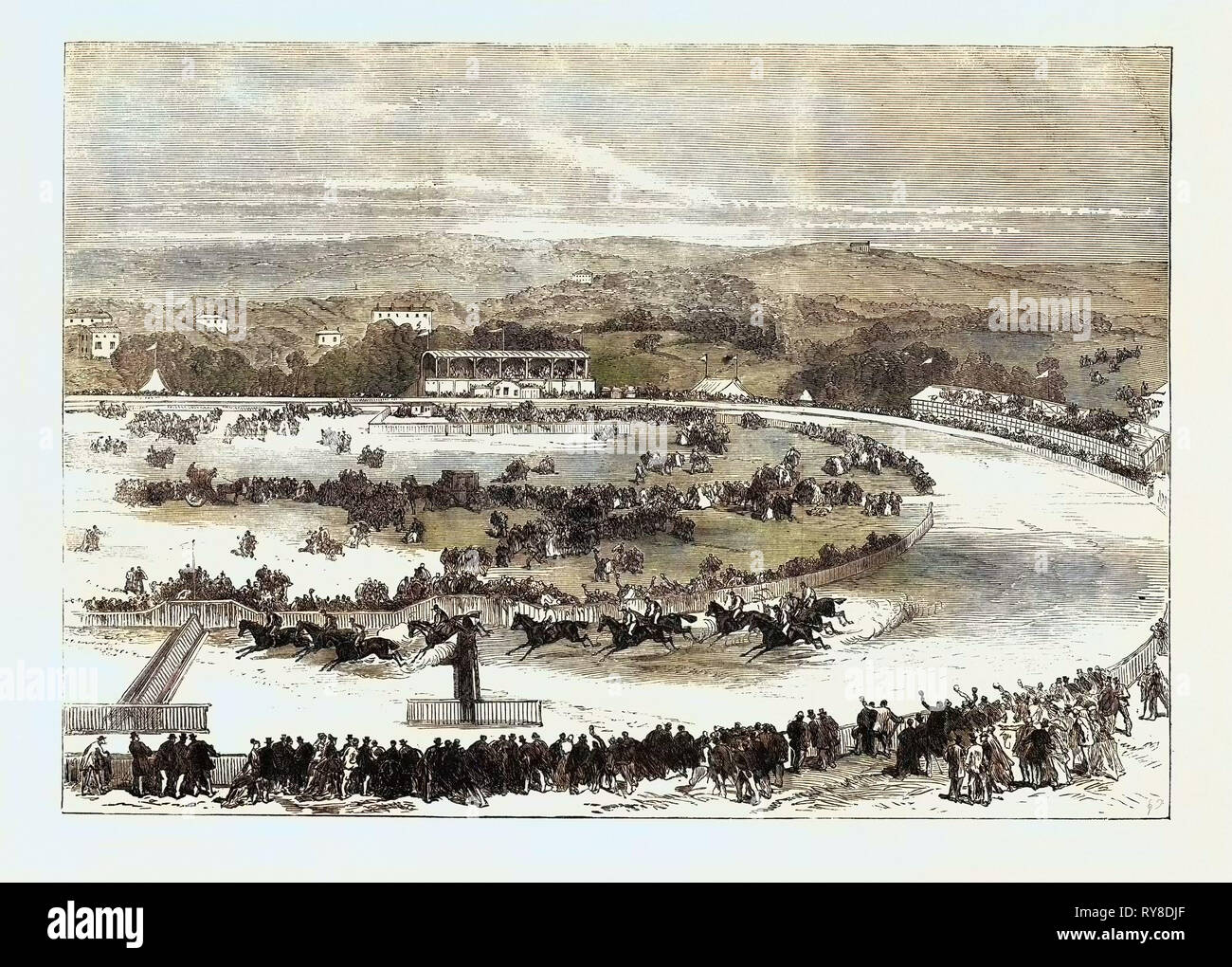 Cork Park Races: The Grand National Steeplechase 1869 Stock Photo - Alamy