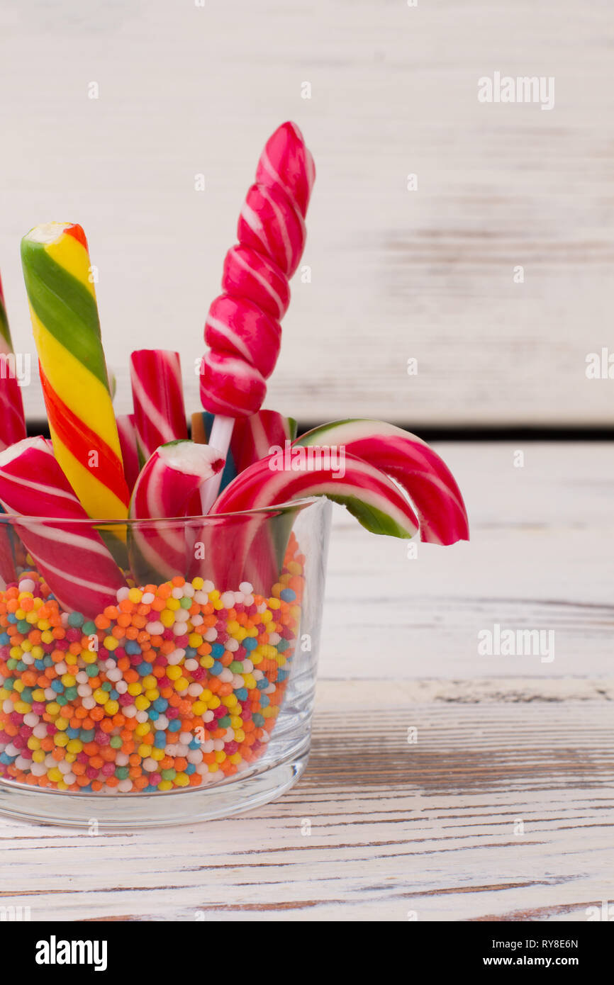 Candy canes in glass container hi-res stock photography and images - Alamy