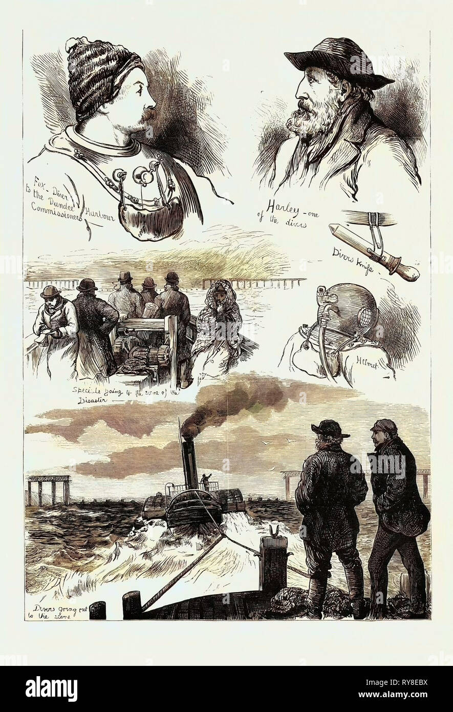 The Tay Bridge Disaster 1880 Stock Photo - Alamy