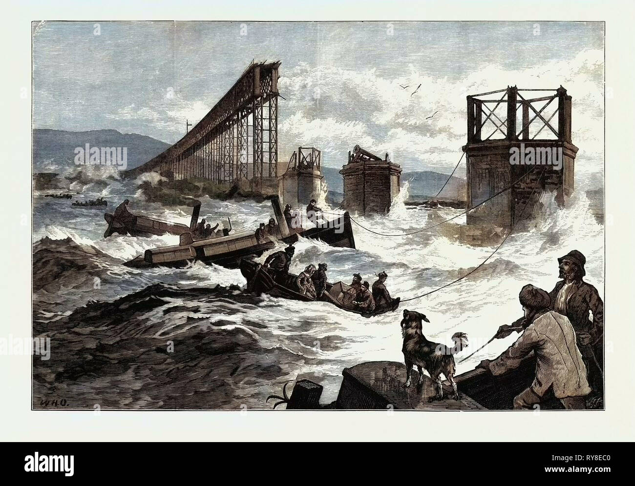 The Tay Bridge Disaster: Steam Launches and Divers' Barge Employed in ...