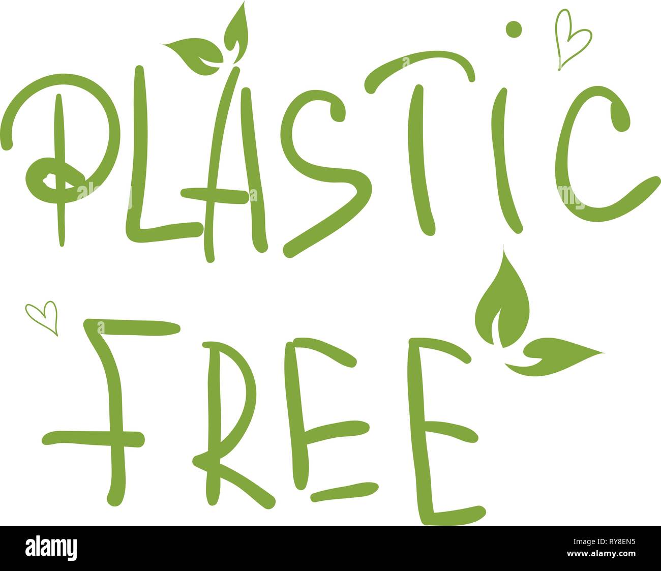 Zero Waste Concept. Hand drawn elements of zero waste life. Zero waste ...