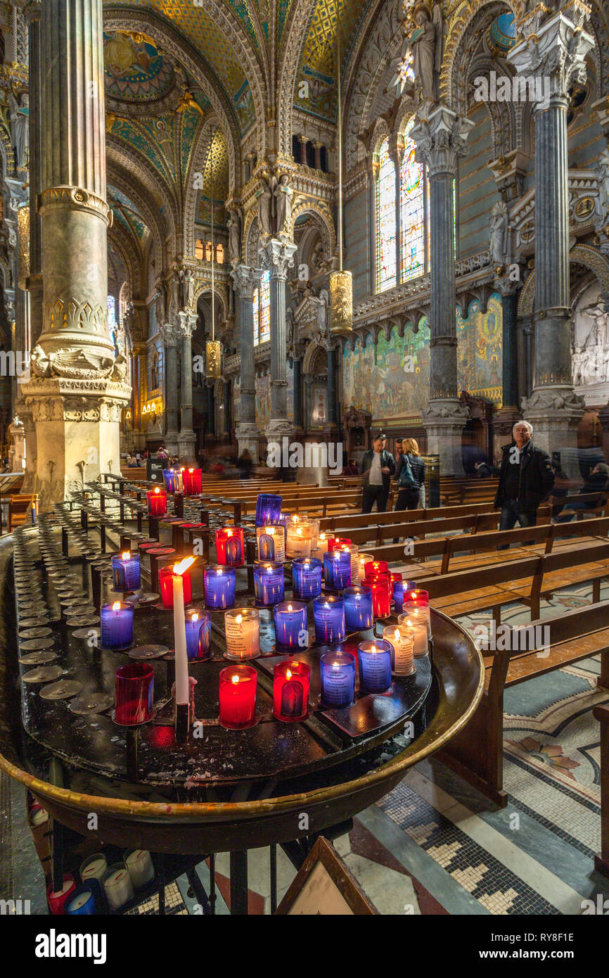 Lyon votive candles in hi-res stock photography and images - Alamy