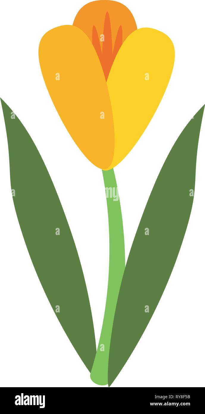 Beautiful flower cartoon isolated Stock Vector Image & Art - Alamy