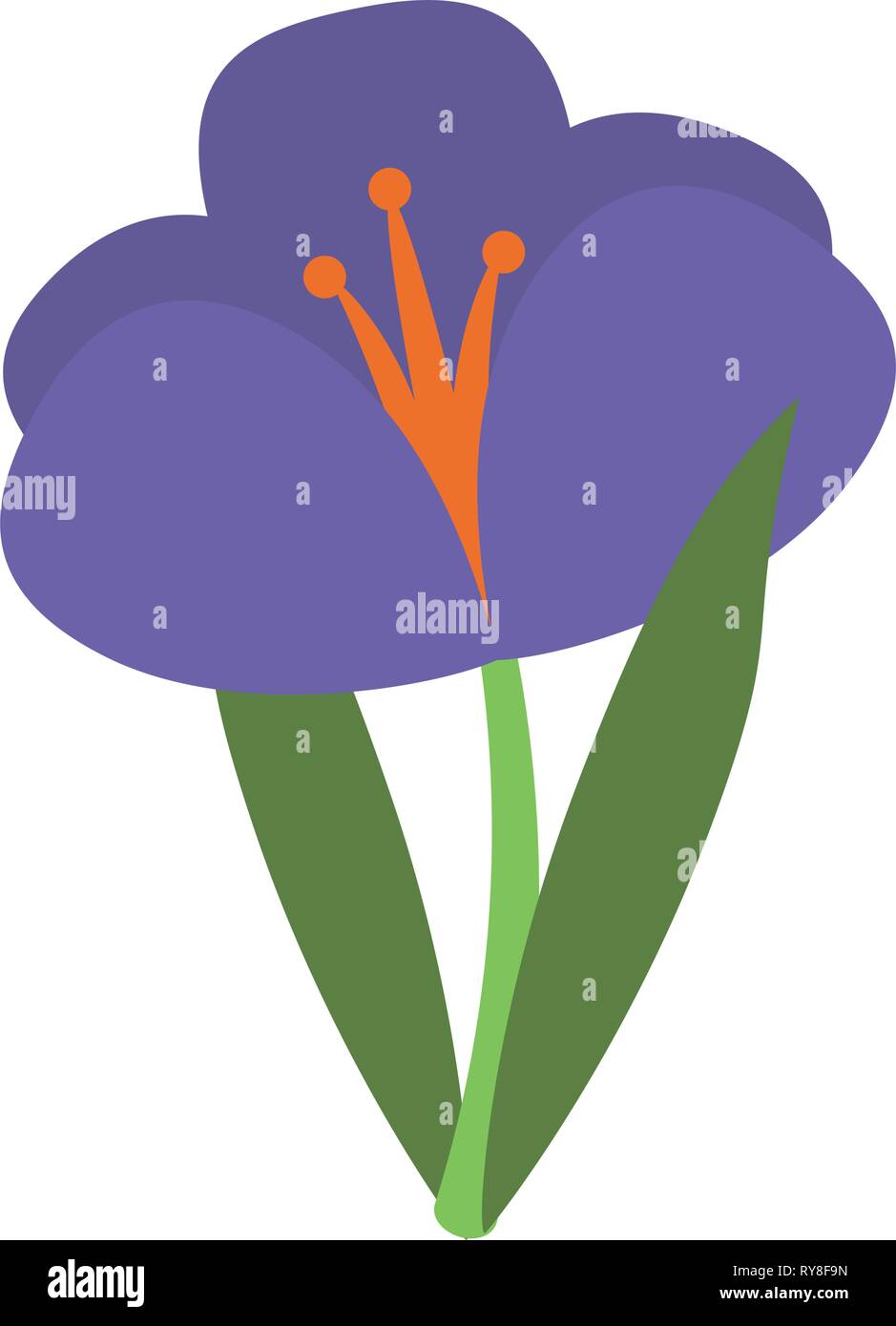 Beautiful flower cartoon isolated Stock Vector Image & Art - Alamy