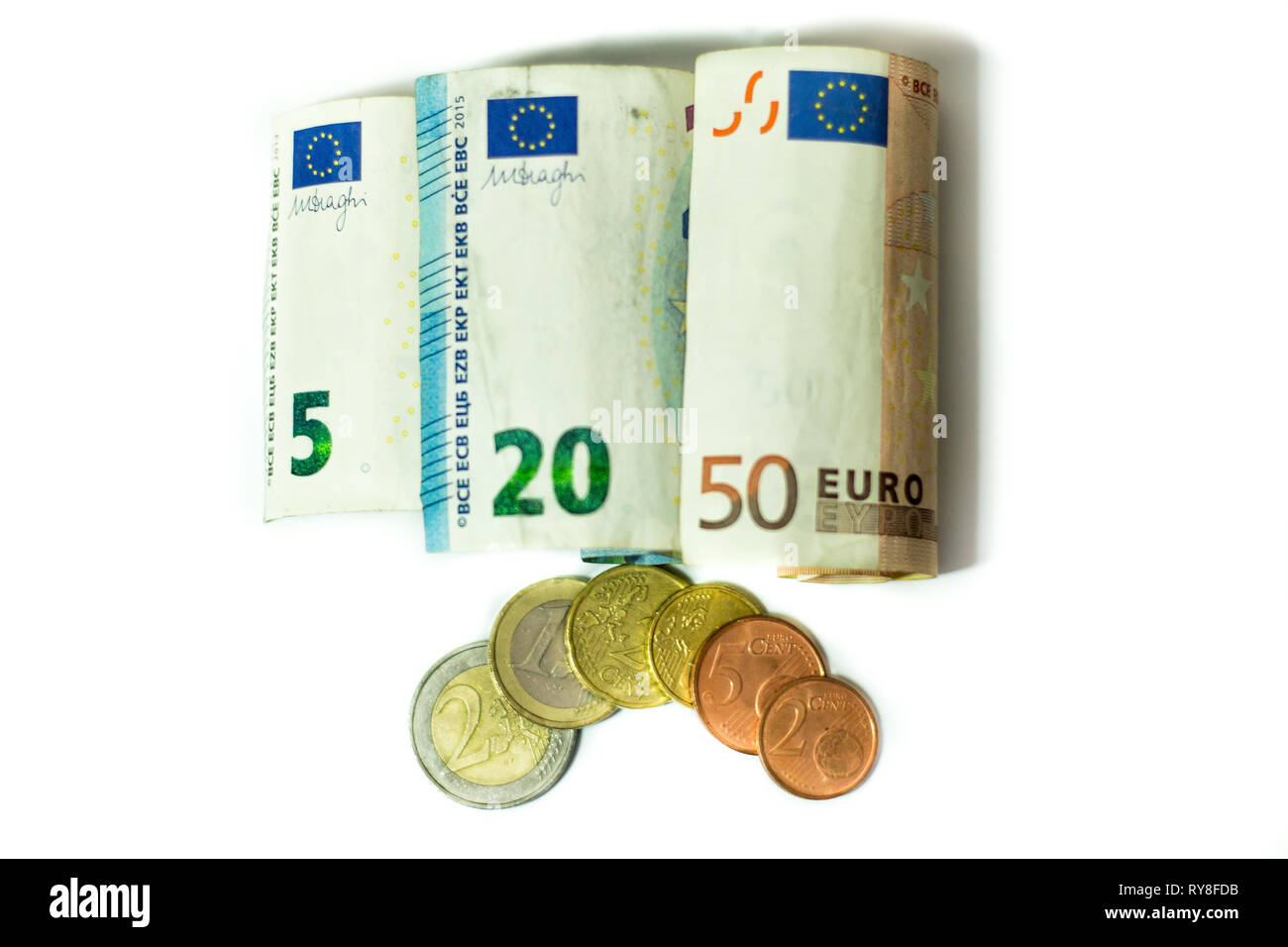 Hand coins bank strategy Cut Out Stock Images & Pictures - Alamy