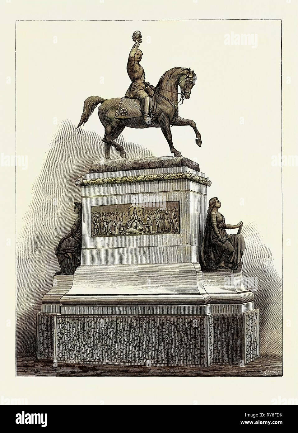 Statue of the Late Prince Consort in Holborn Circus 1874 Stock Photo ...