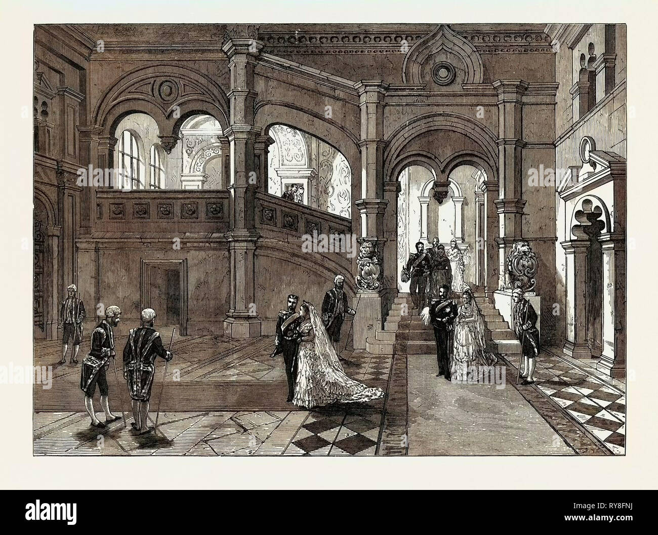 Moscow: Staircase in the Ancient Part of the Kremlin Russia 1874 Stock ...