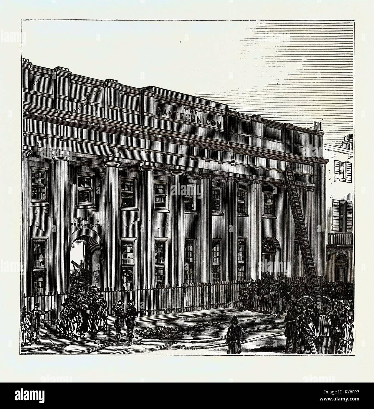 The Burning of the Pantechnicon: The Motcomb Street Front London 1874 ...