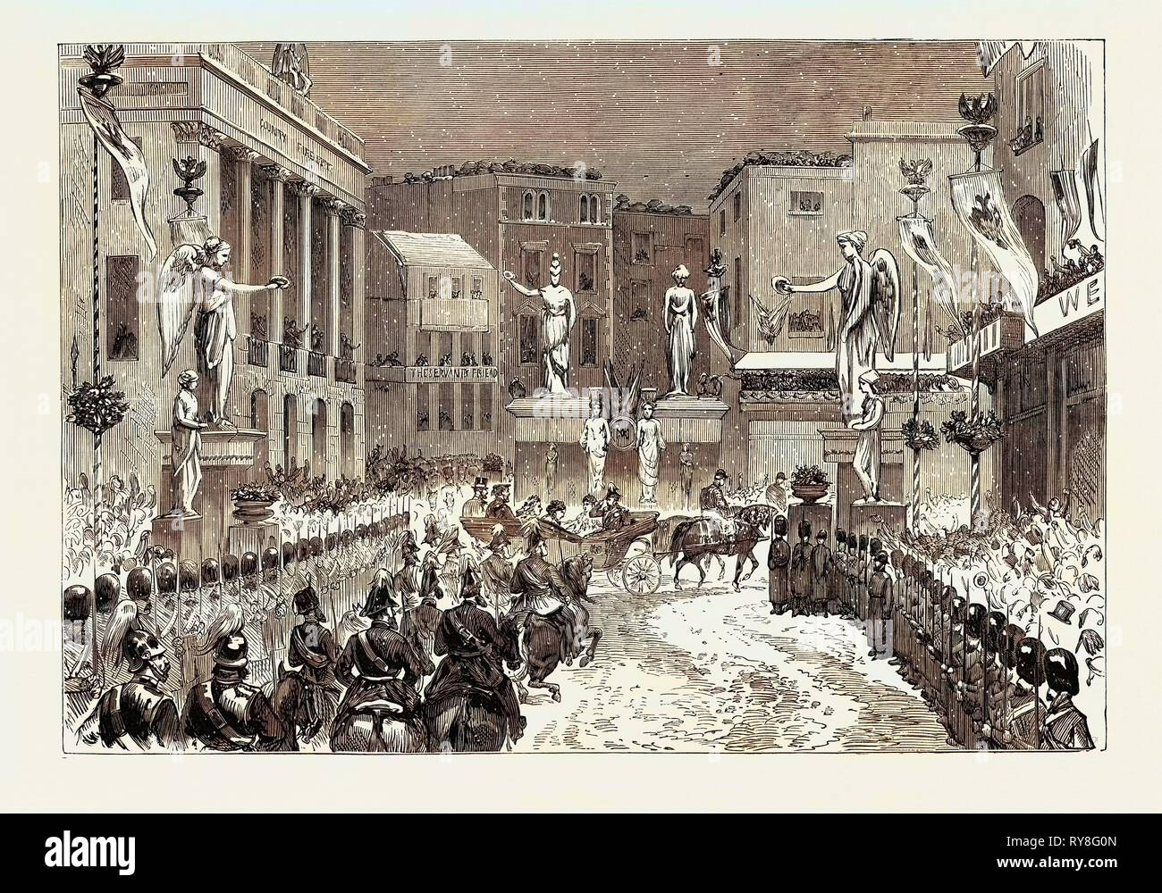 The Royal Entry Into London: The Procession at the Foot of Regent ...