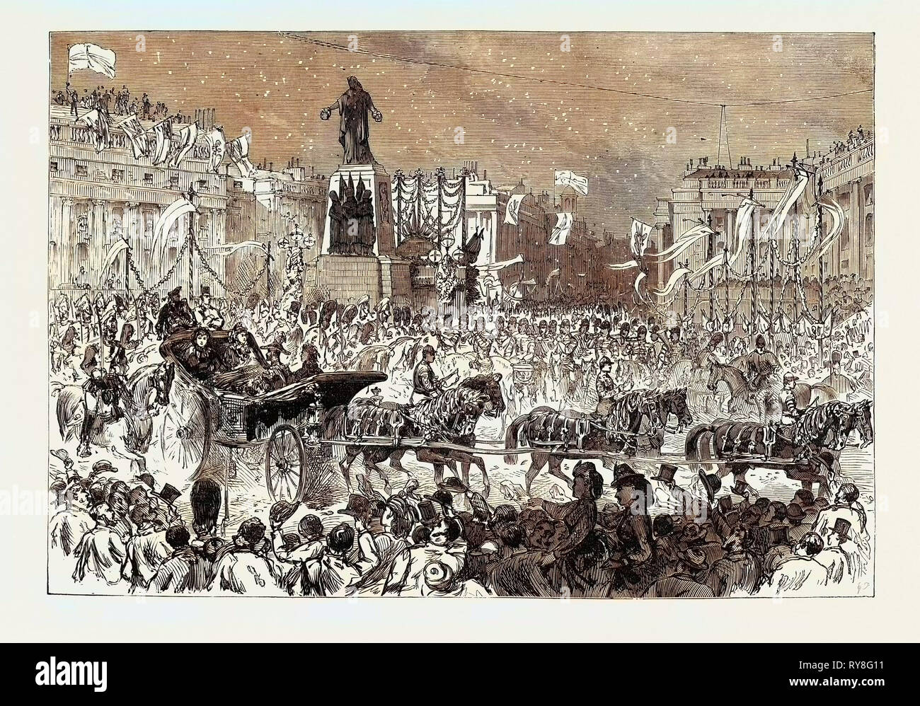 The Royal Entry Into London: The Procession Passing the Guards ...