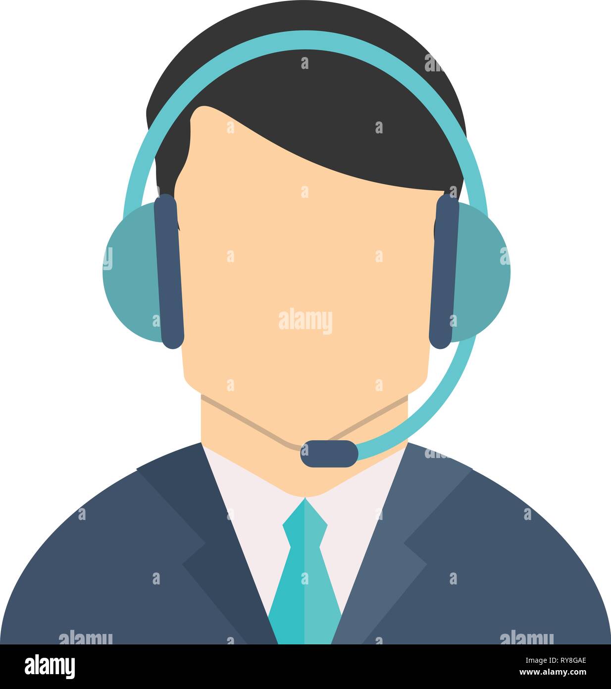 Call center agent avatar vector hi-res stock photography and images - Alamy