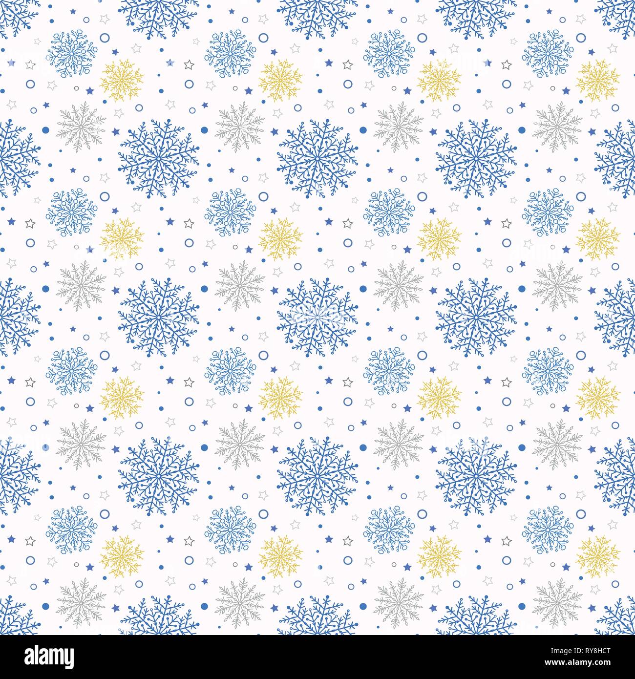 Silver snowflakes decoration new Stock Vector Images - Alamy