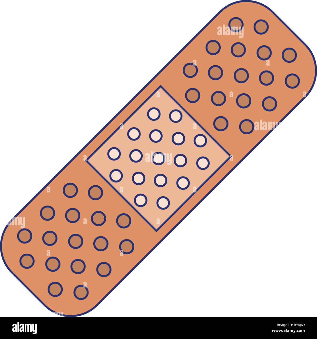 Blue band aid Cut Out Stock Images & Pictures - Alamy