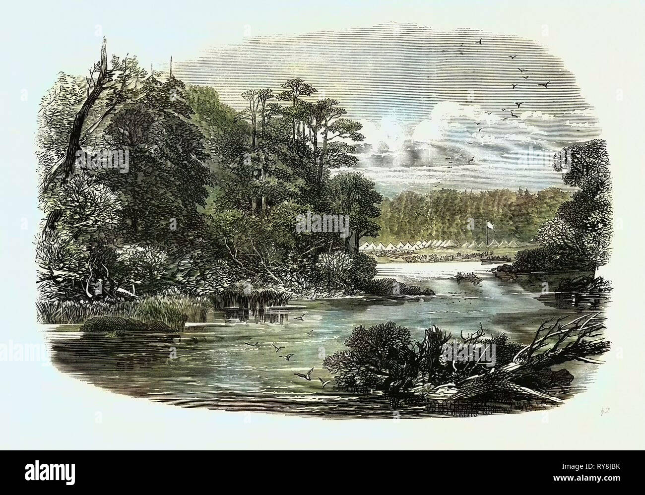 The Red River Expedition: Camp of the 60th Rifles Near Shebandowan 1871 ...