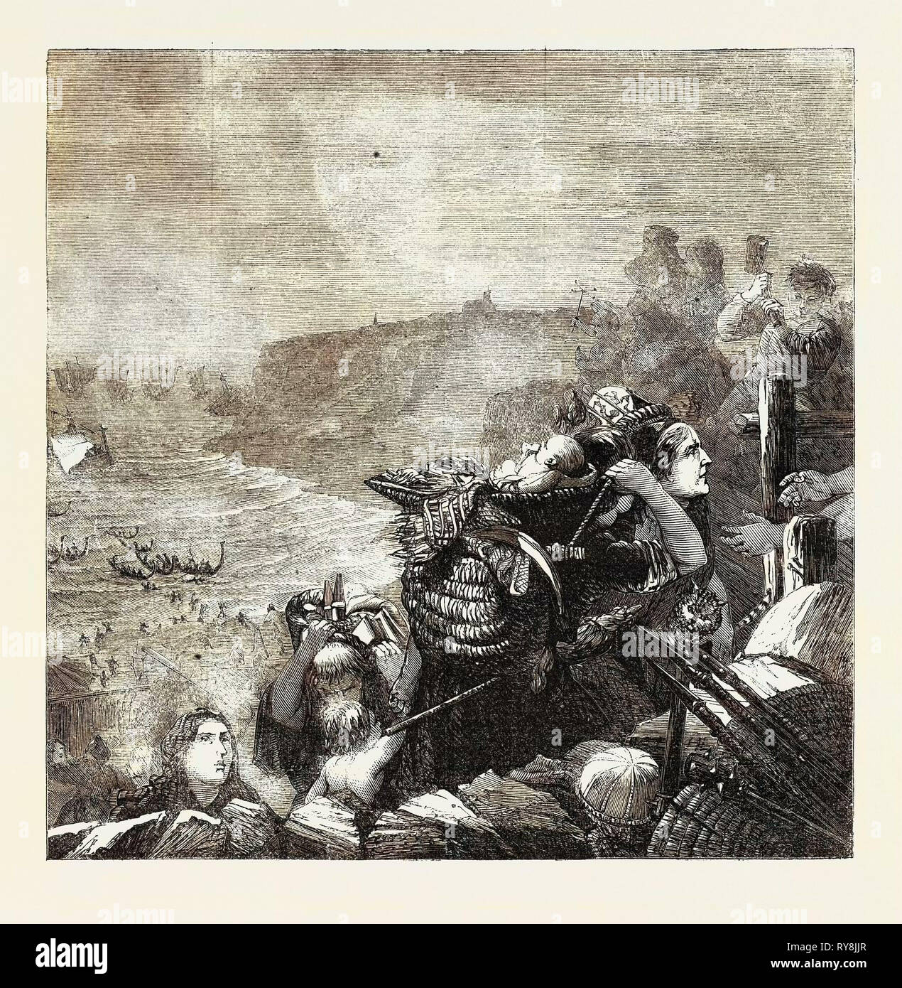 The Descent of the Danes Stock Photo - Alamy