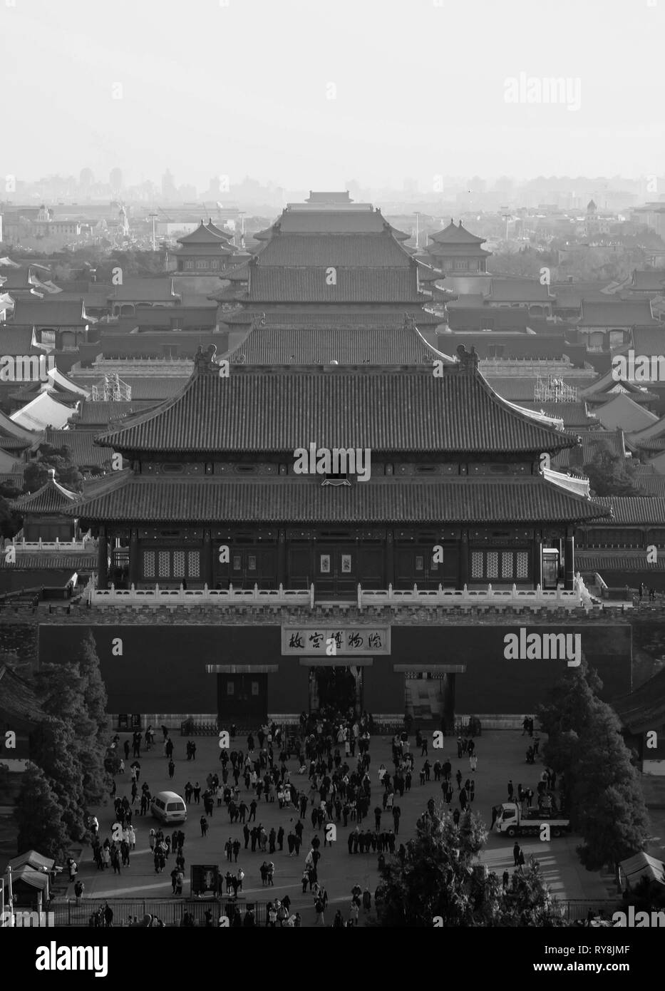 Beijing,China - JANUARY 13, 2019: The Forbidden palace at the Beijing ...