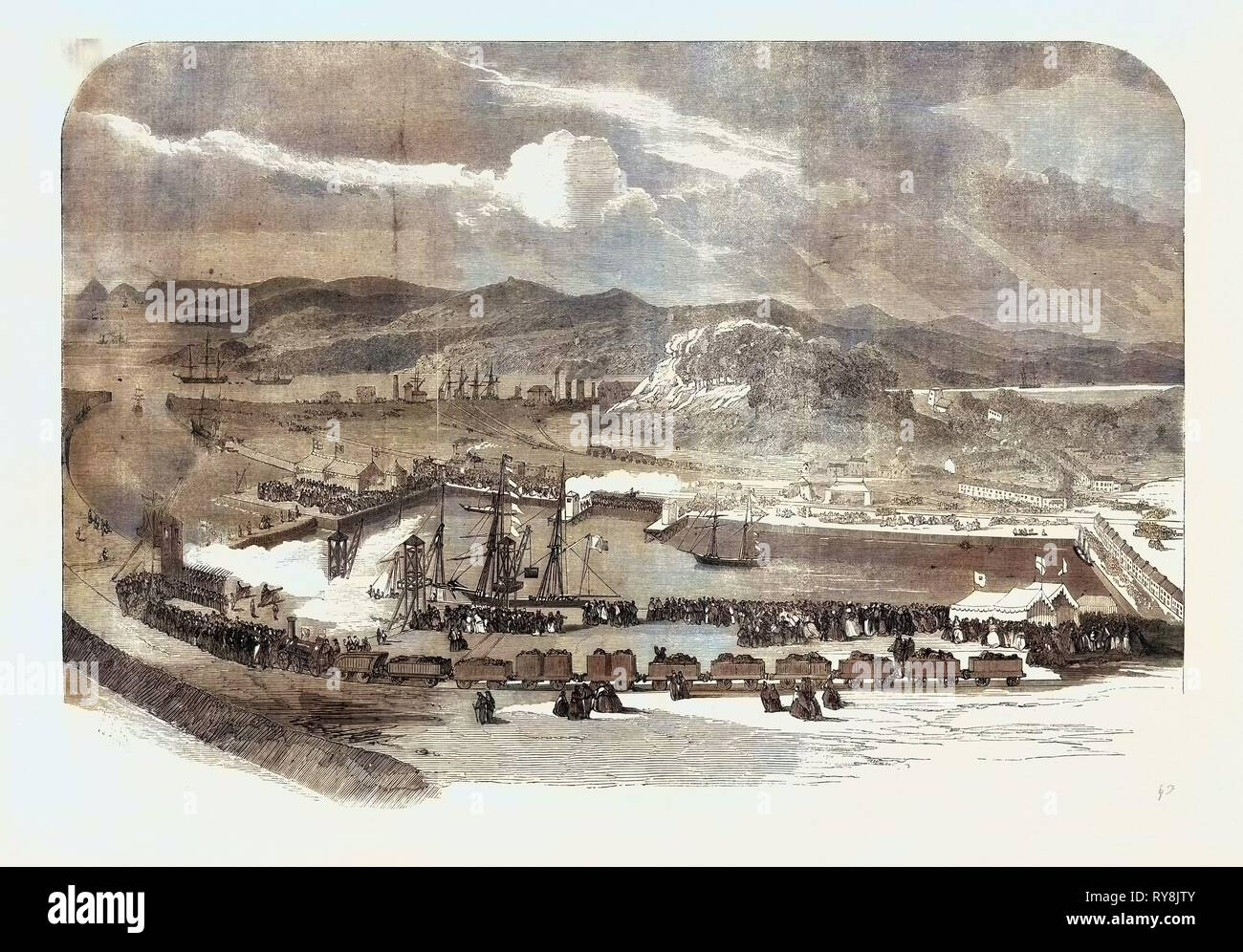 New Floating Docks at Britonferry Near Neath Glamorganshire Stock Photo ...
