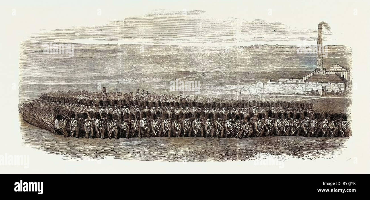 Square of the First Battalion of Grenadier Guards to which Brigaded ...