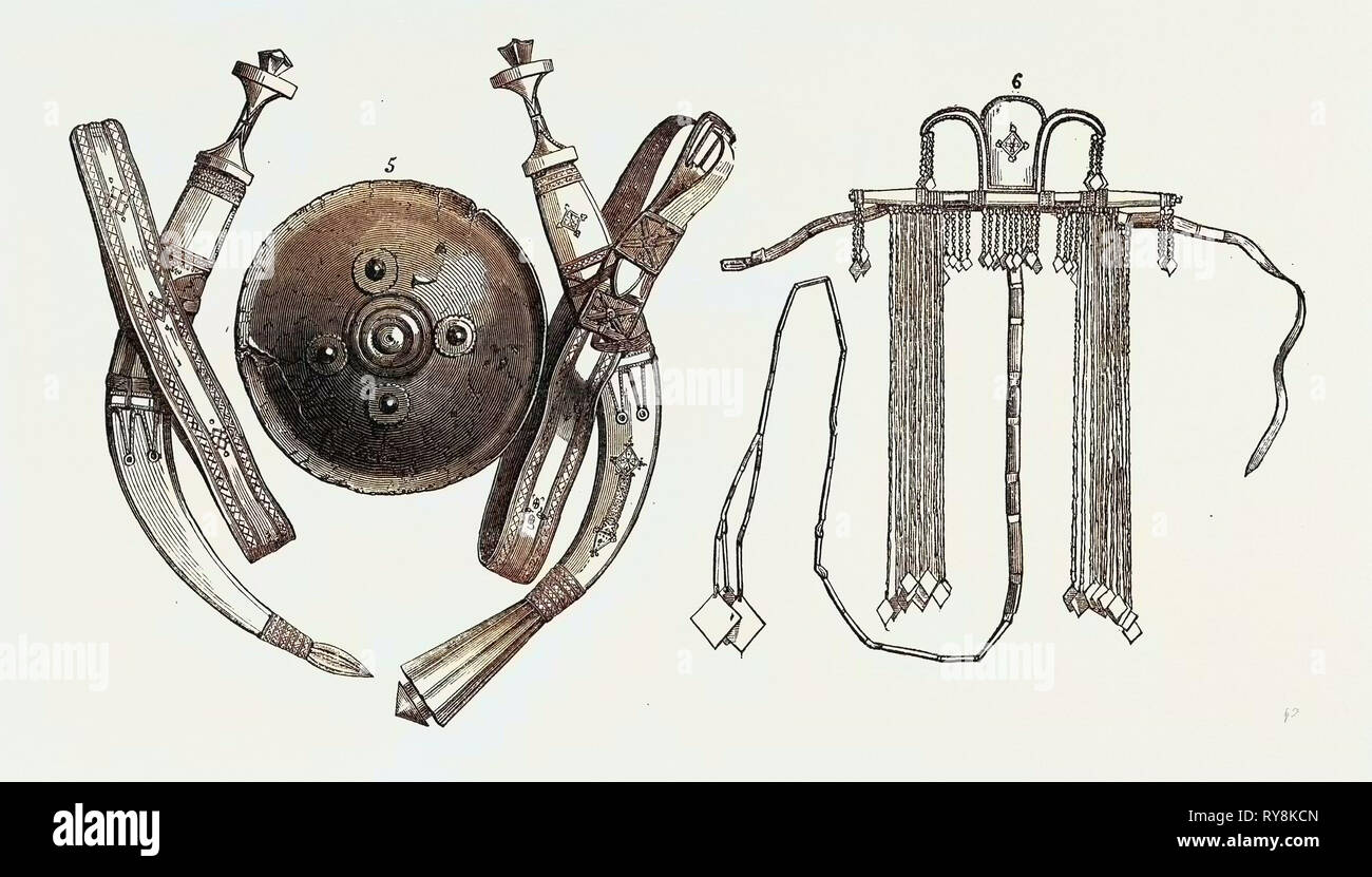 Abyssinian Arms and Ornaments 1868 Stock Photo - Alamy