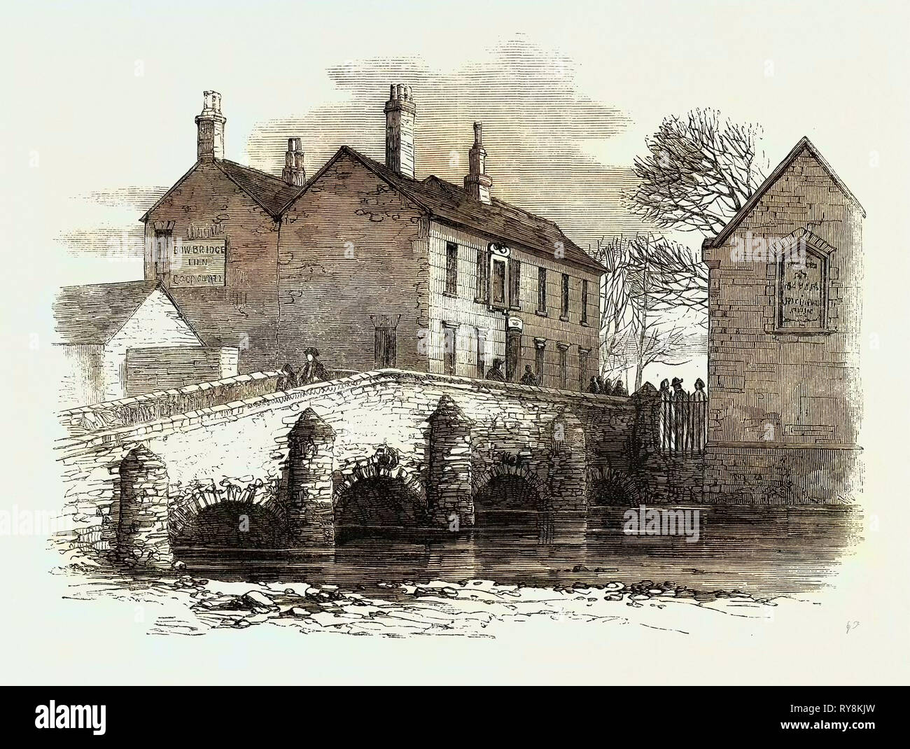 The Old Bow Bridge Leicester Stock Photo - Alamy