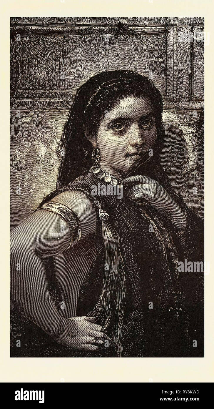 AISHA. Egypt, engraving 1879 Stock Photo - Alamy