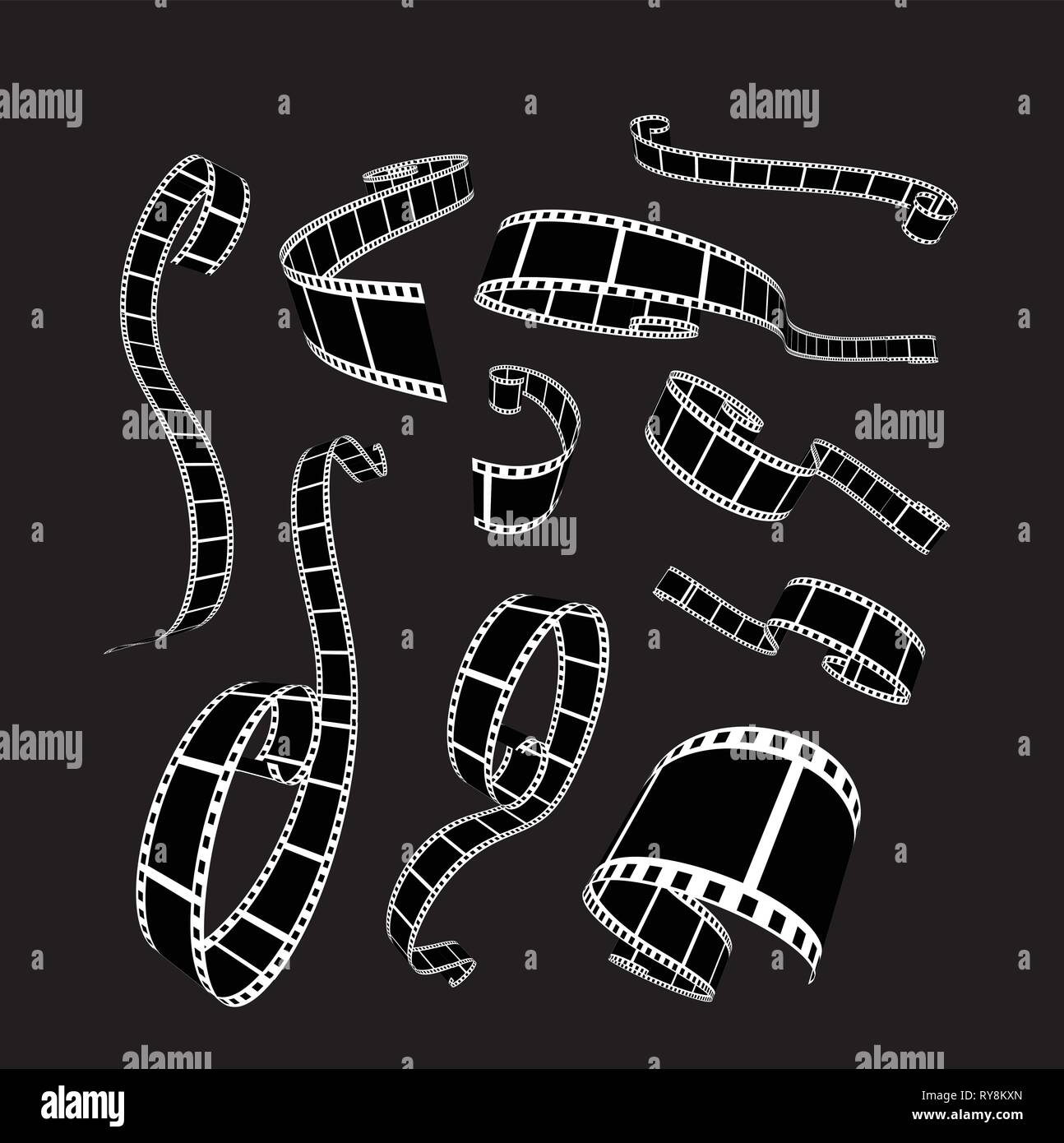 Black strip Stock Vector Images - Alamy