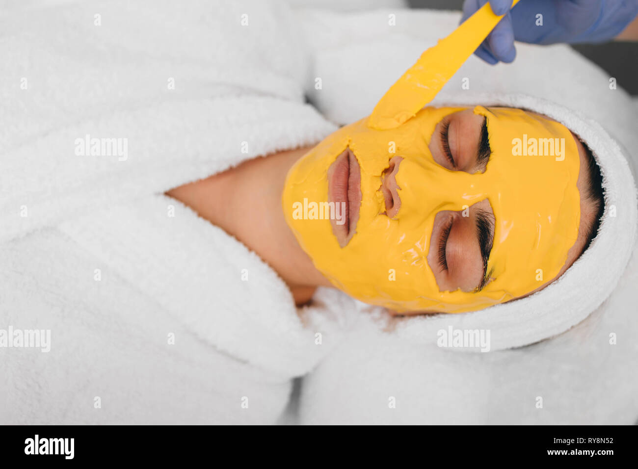 Orange facial skin hi-res stock photography and images - Alamy