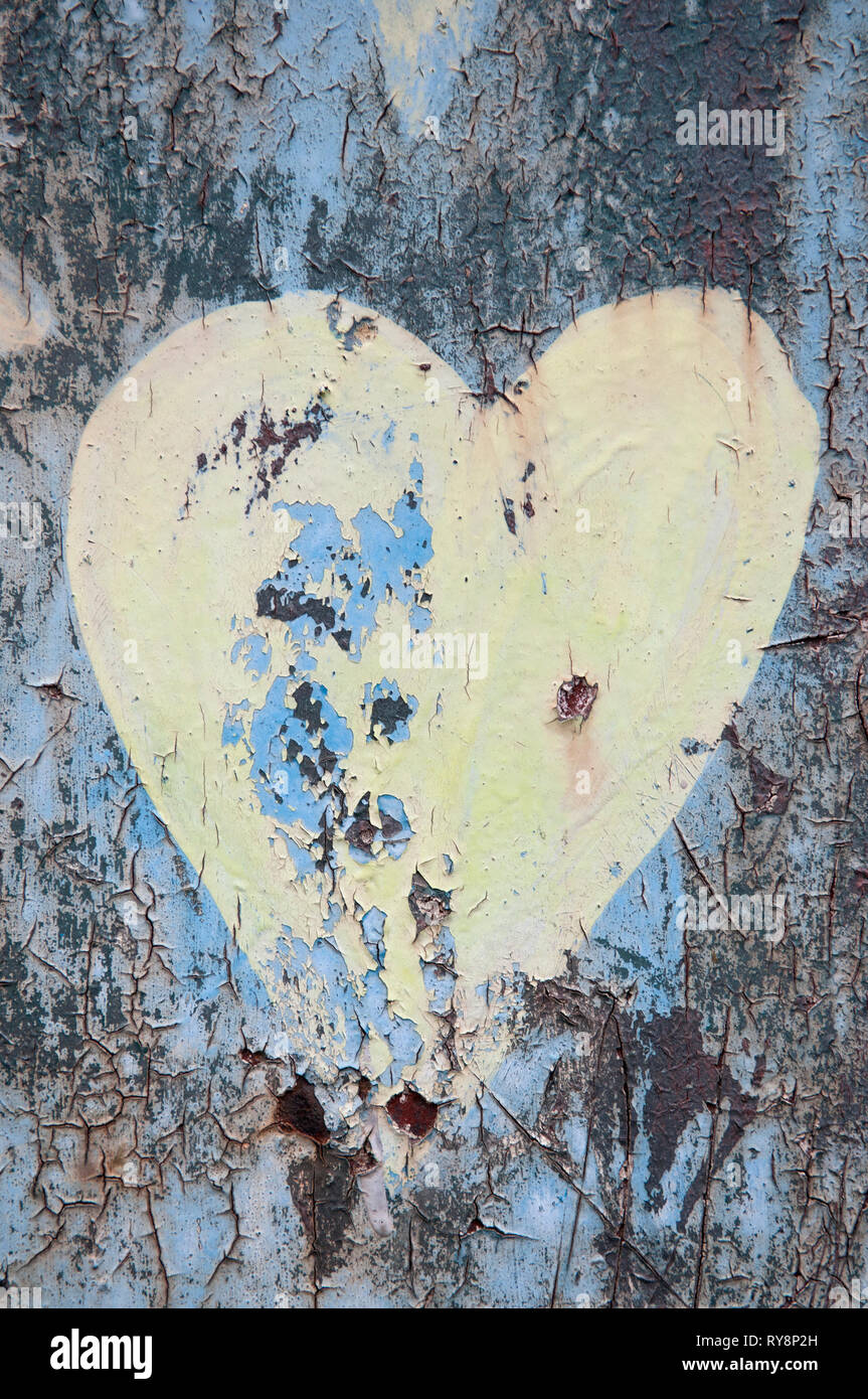 Hand painted love heart hi-res stock photography and images - Alamy