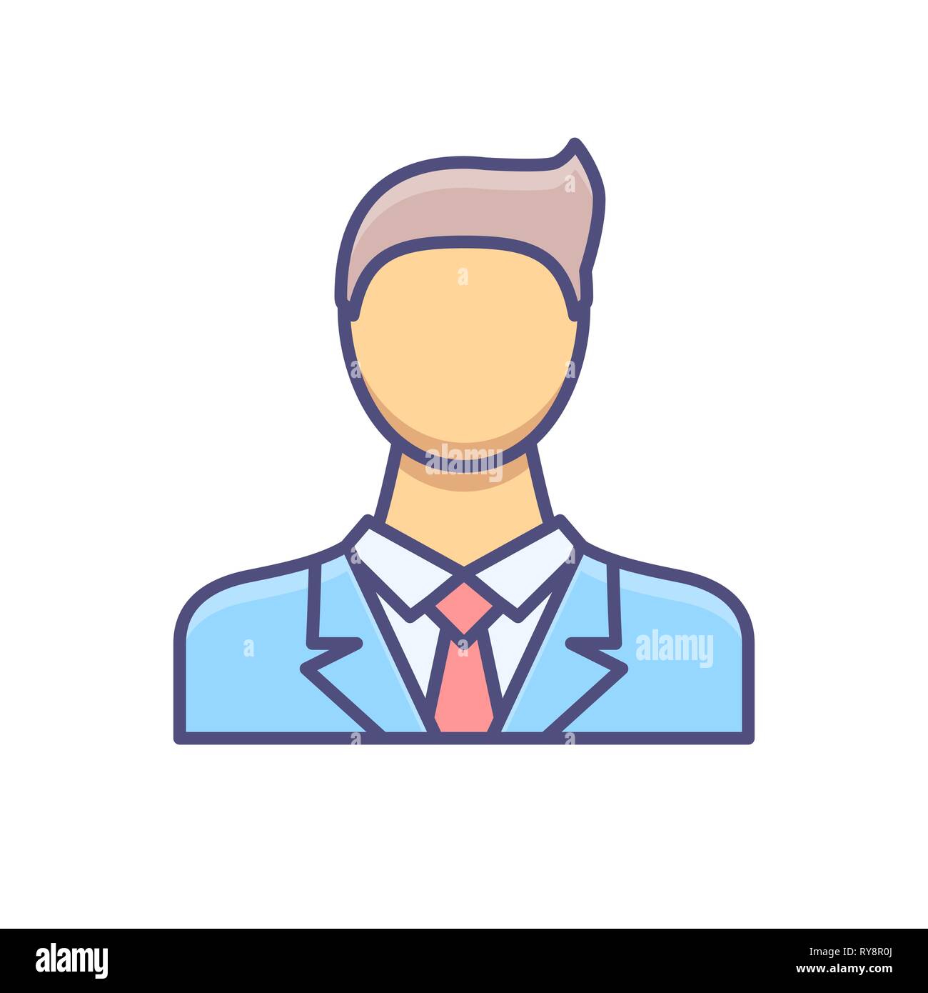 Businessman icon vector vectors hi-res stock photography and images - Alamy