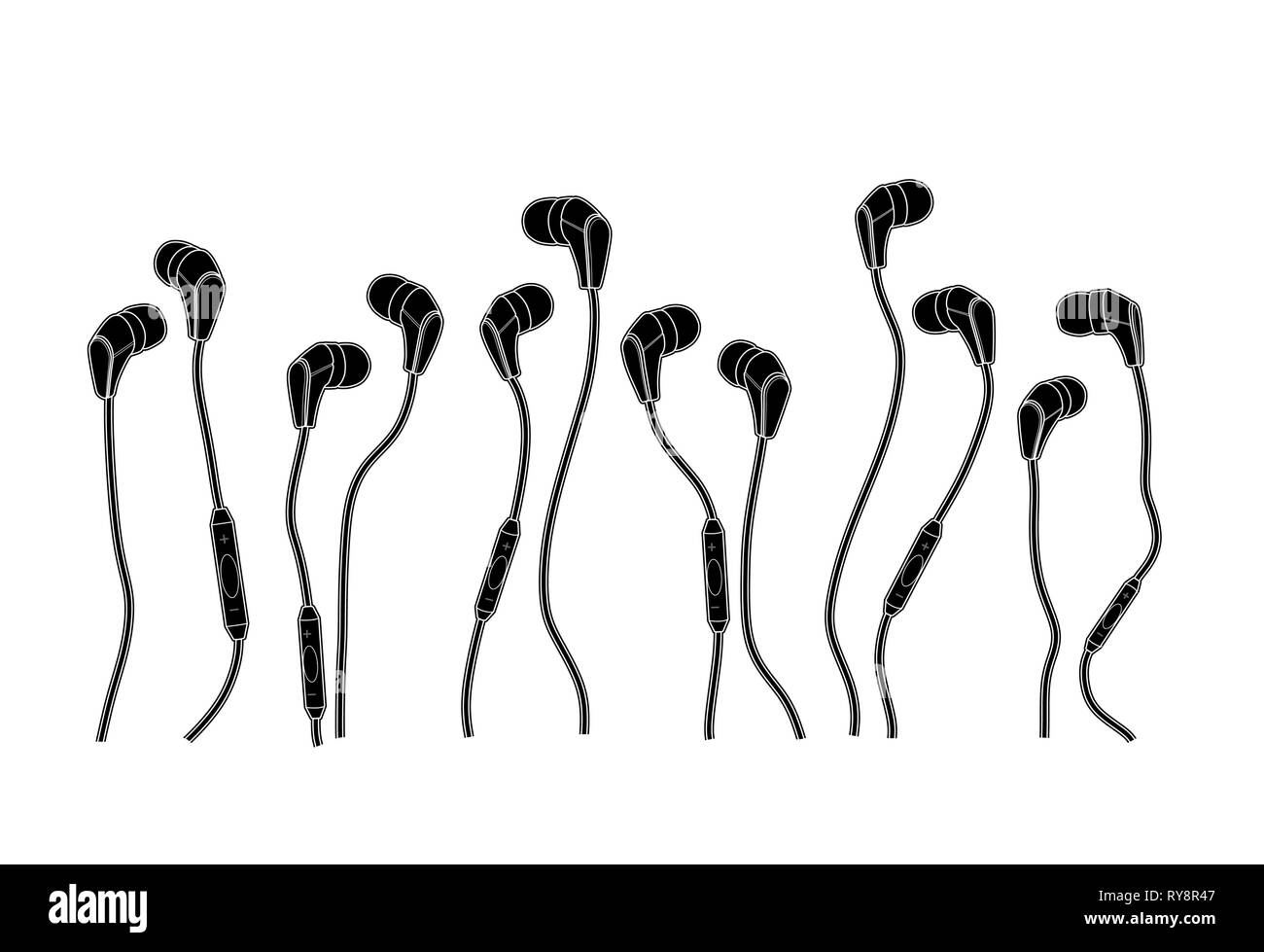 Headset microphone Stock Vector Images - Alamy