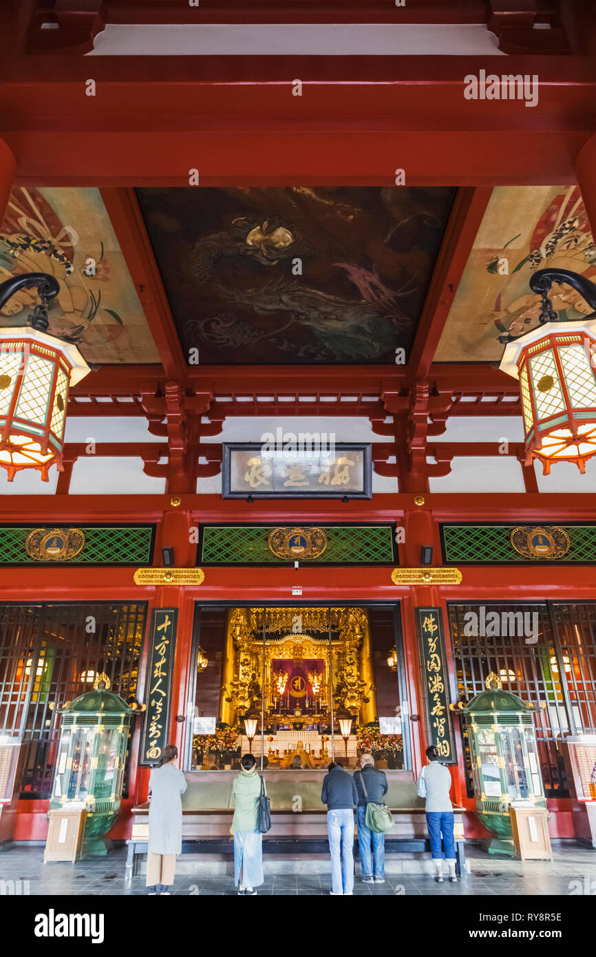 Inside the sensoji temple hi-res stock photography and images - Alamy