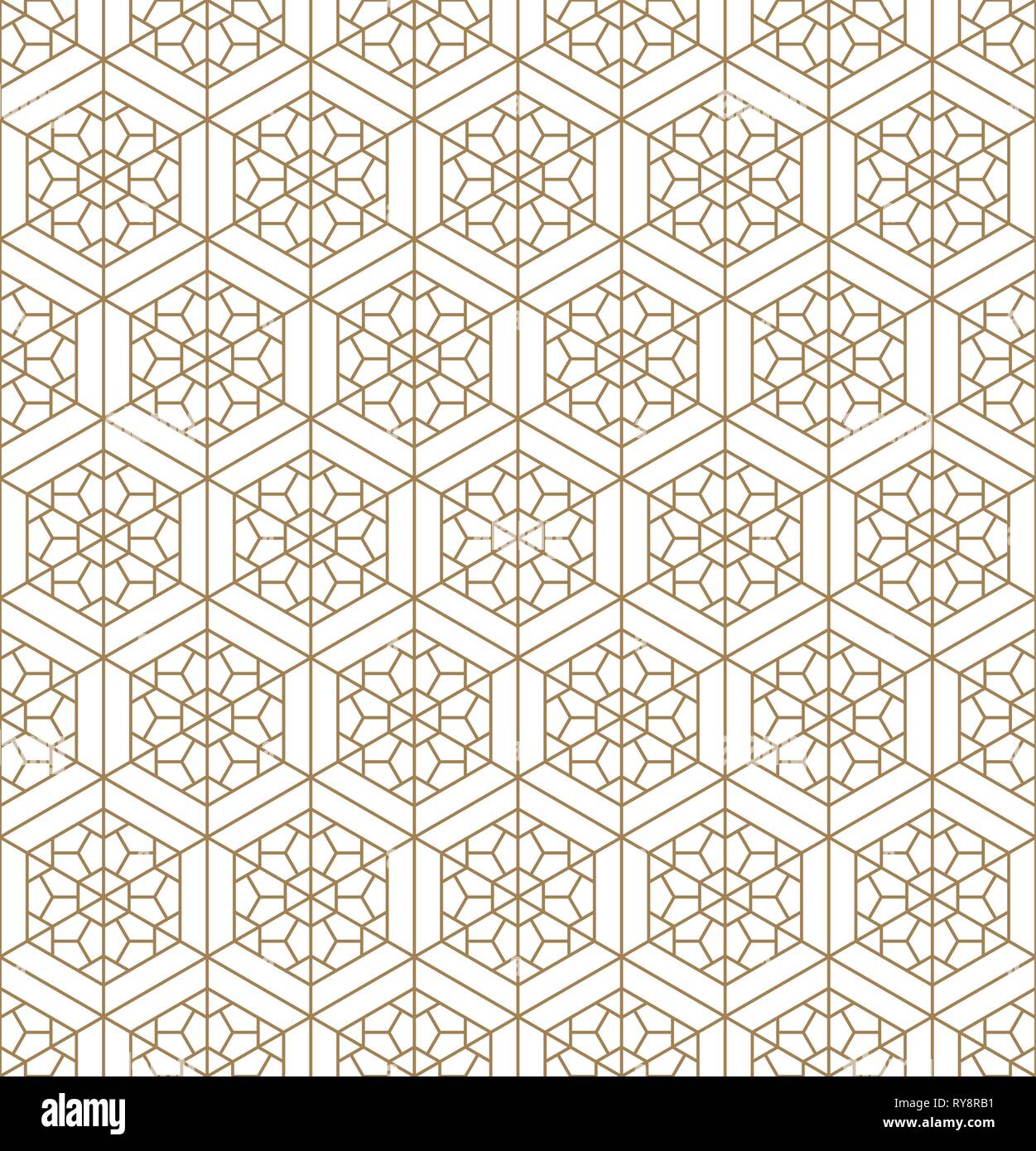 Japanese seamless pattern in style Kumiko.For template,fabric,shoji ...