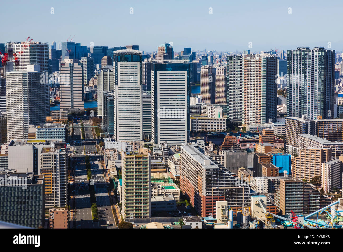 Japan, Honshu, Tokyo, Toyosu Area Skyline Stock Photo - Alamy
