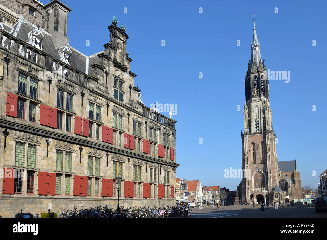 Dutch Buildings, Delft, Netherlands Stock Photo - Alamy