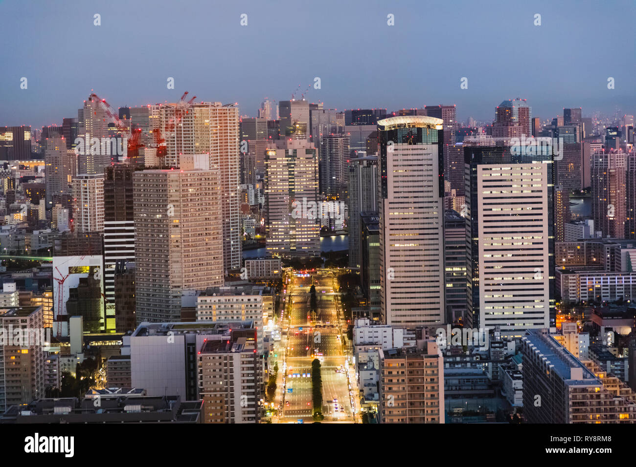 Japan, Honshu, Tokyo, Toyosu Area Skyline Stock Photo - Alamy