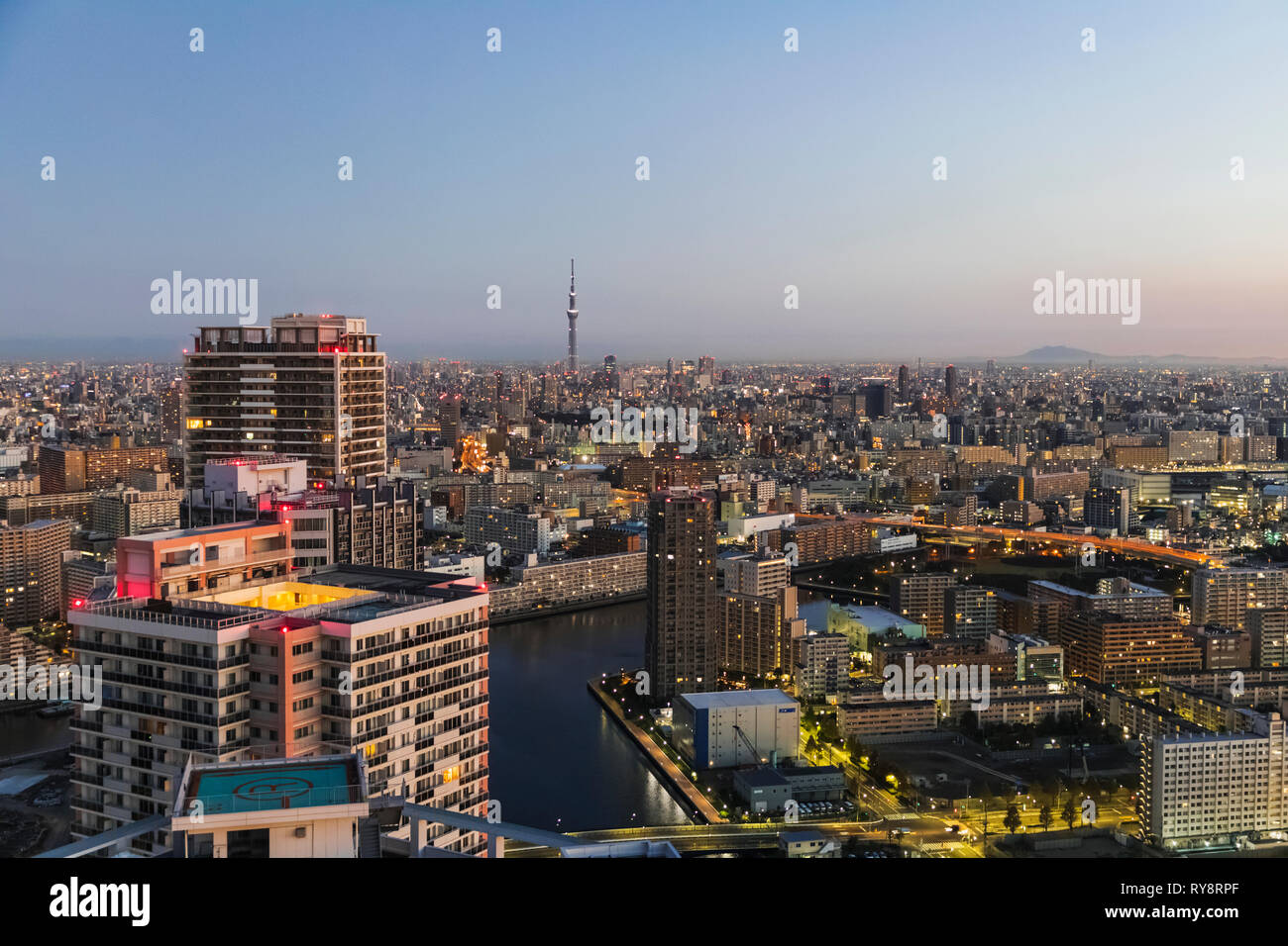 Japan, Honshu, Tokyo, Toyosu Area Skyline Stock Photo - Alamy