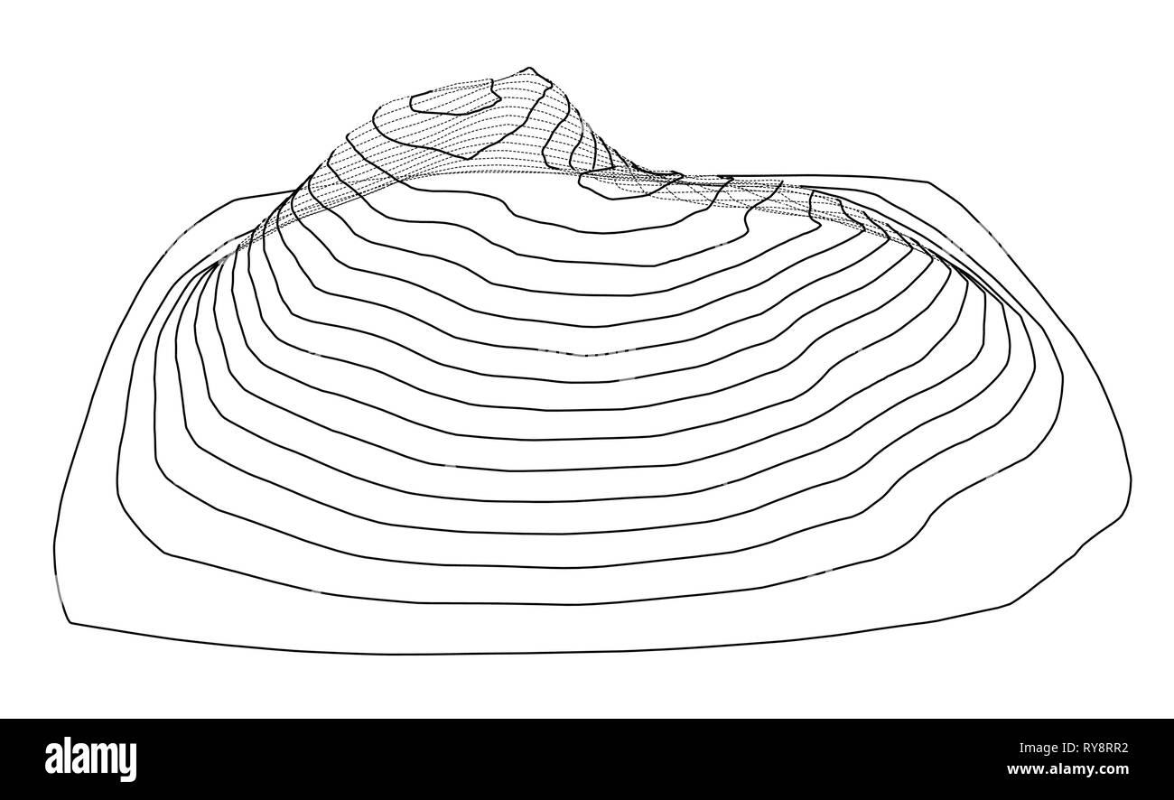 Big data outline vector Cut Out Stock Images & Pictures - Alamy