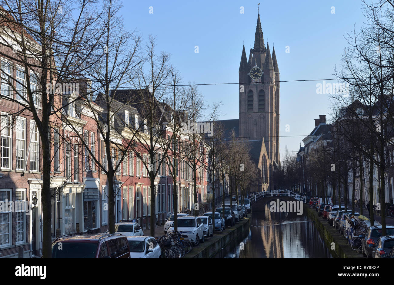 The Old Church, Delft, Netherlands Stock Photo - Alamy