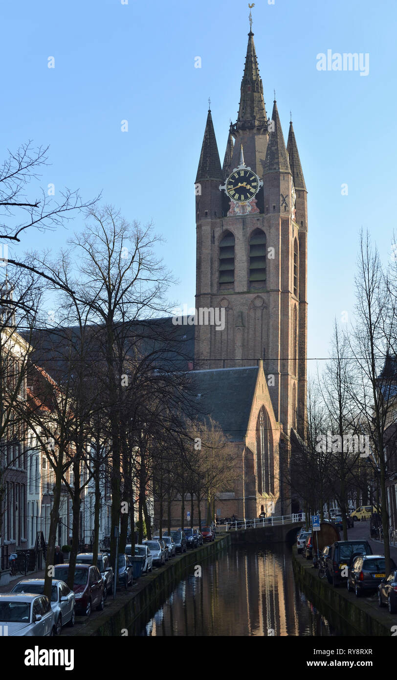 The Old Church, Delft, Netherlands Stock Photo - Alamy