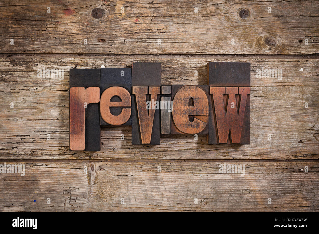 Review word hi-res stock photography and images - Alamy