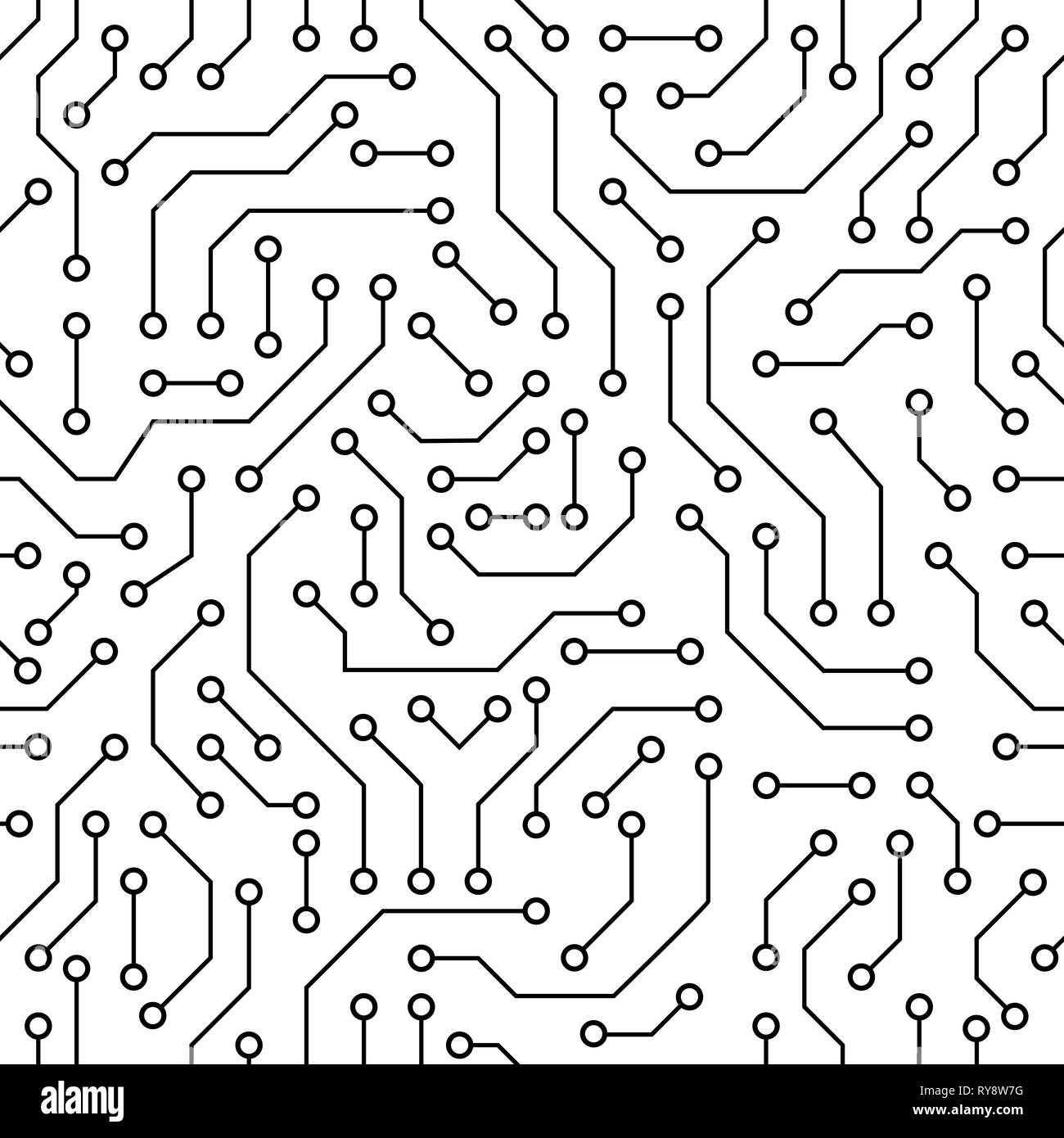 Electronic Circuit Black and White Stock Photos & Images - Alamy