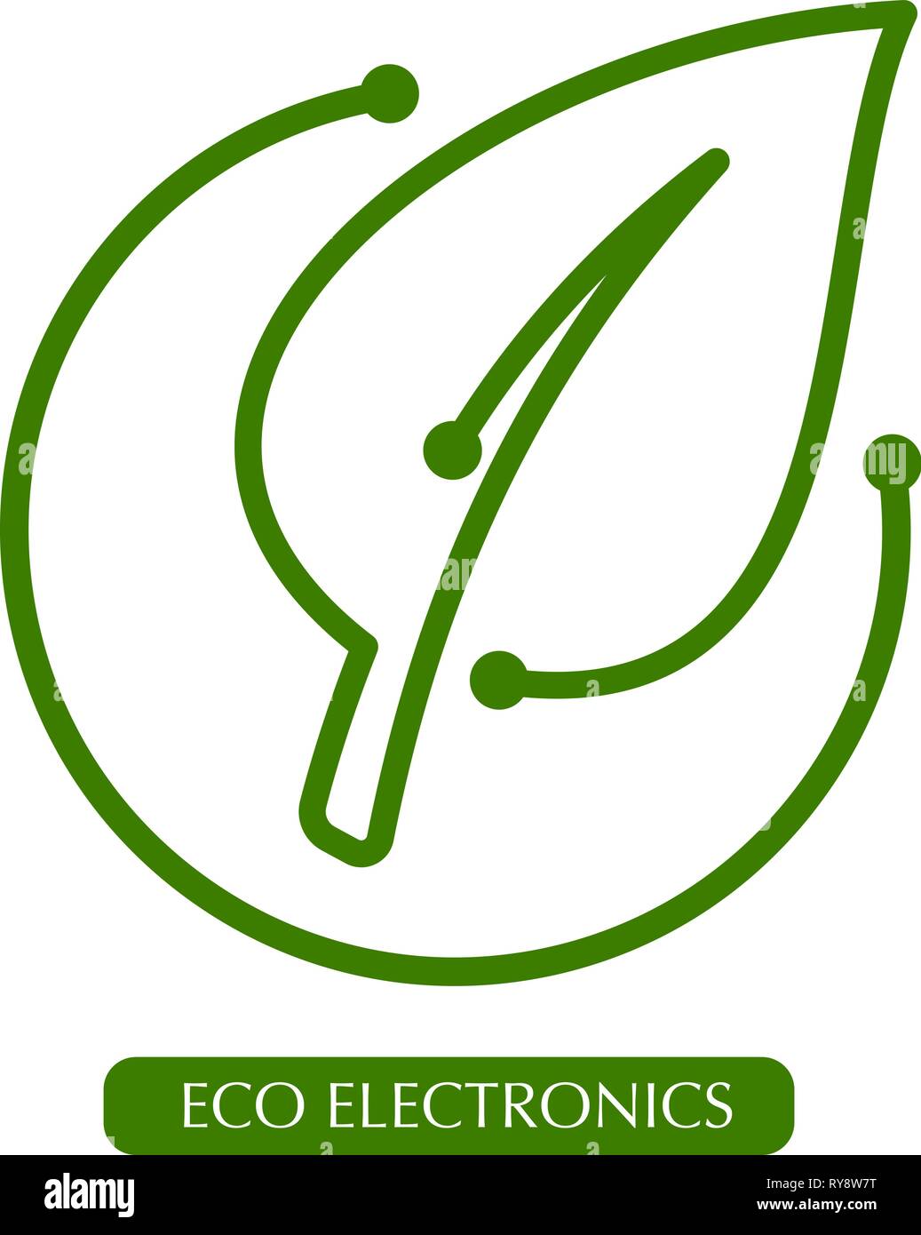 Eco electronics logo Stock Vector Image & Art - Alamy