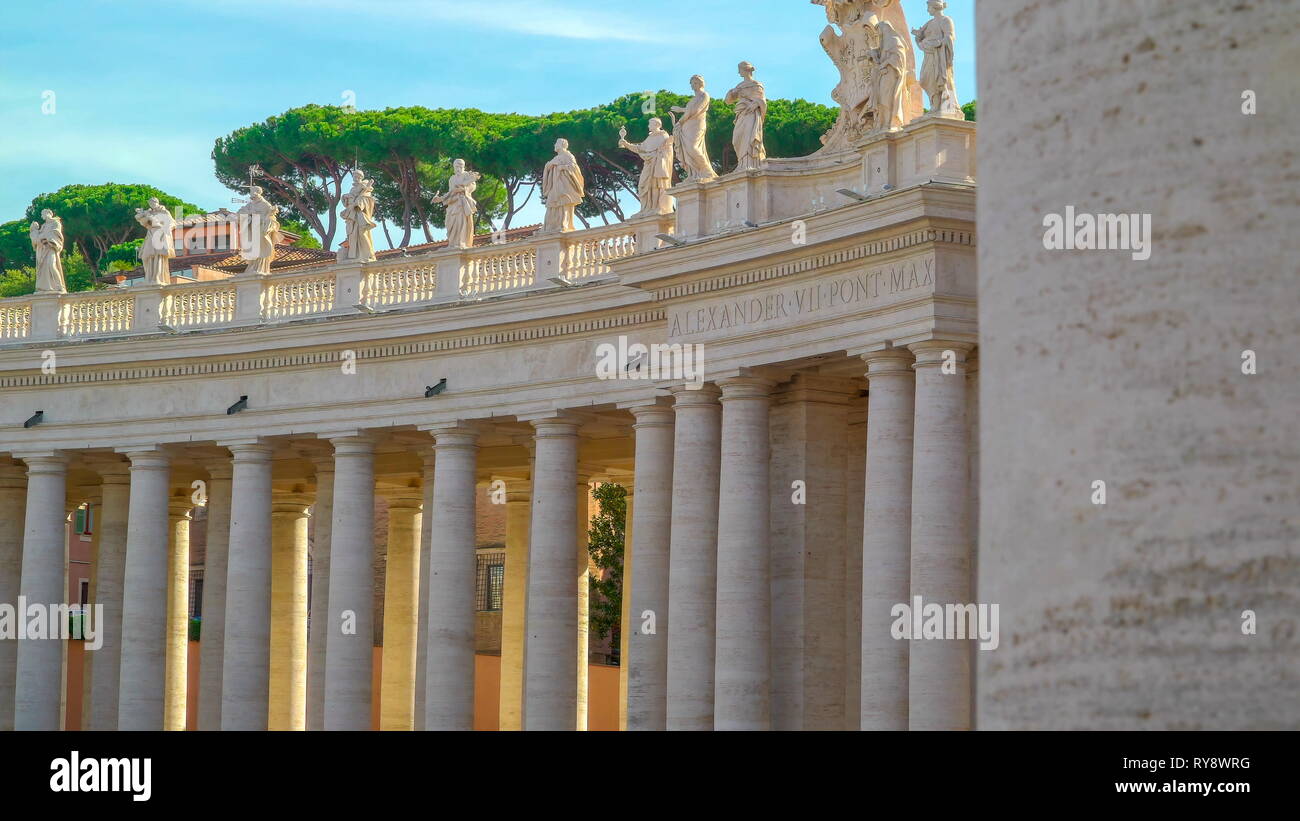 A temple inside the Basilica of Saint Peter in Vatican Rome Italy and ...