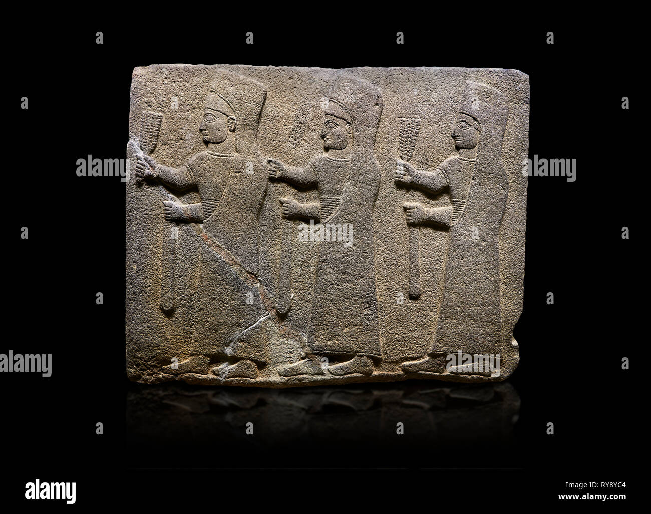 Hittite monumental relief sculpted orthostat stone panel of a ...