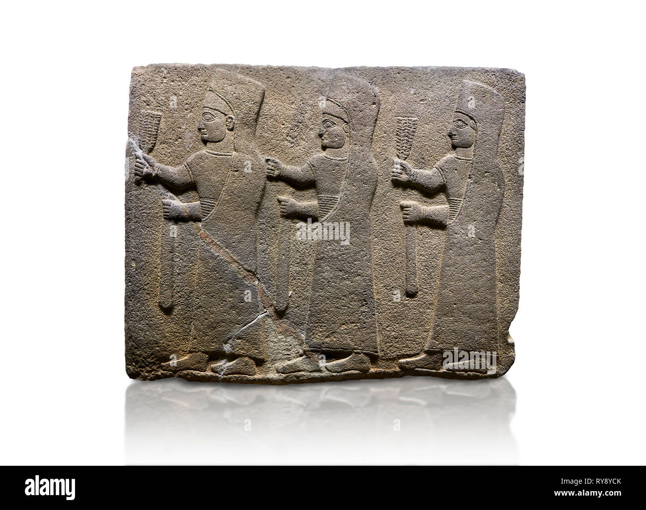 Hittite monumental relief sculpted orthostat stone panel of a ...